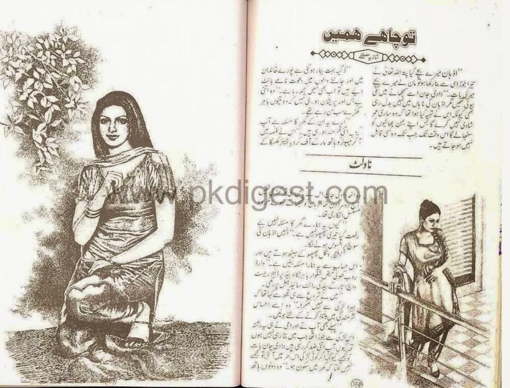 Tu chahe hamain Urdu novel by Shazia Mustafa - ezreaderschoice